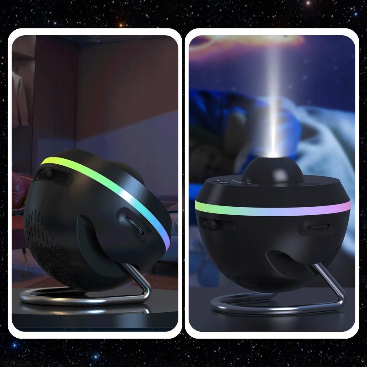 Memflow Projektor Gwiazd Planetarium Rzutnik Nieba Lampka Nocna Usb 13 ...