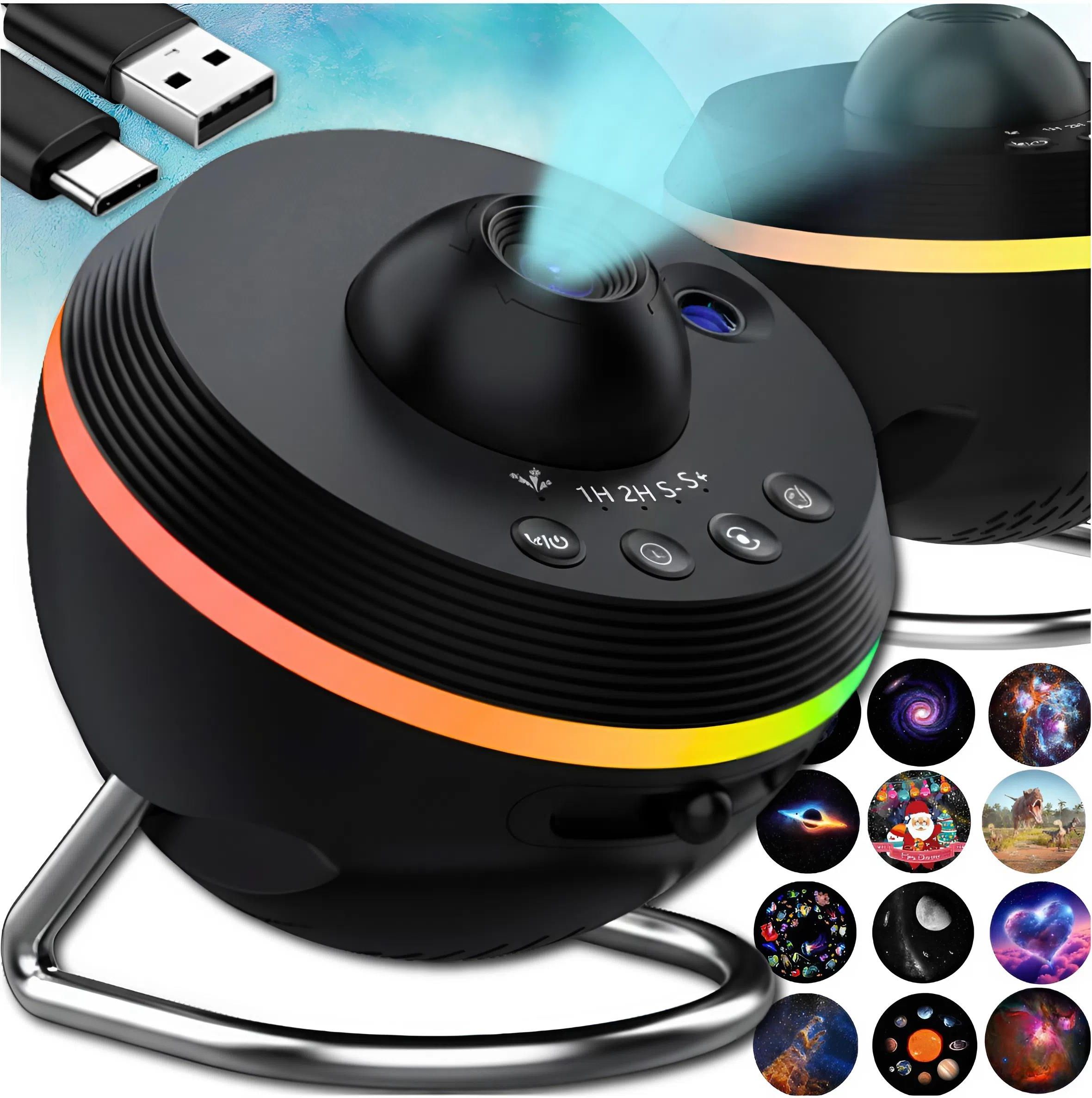 Memflow Projektor Gwiazd Planetarium Rzutnik Nieba Lampka Nocna Usb 13 ...