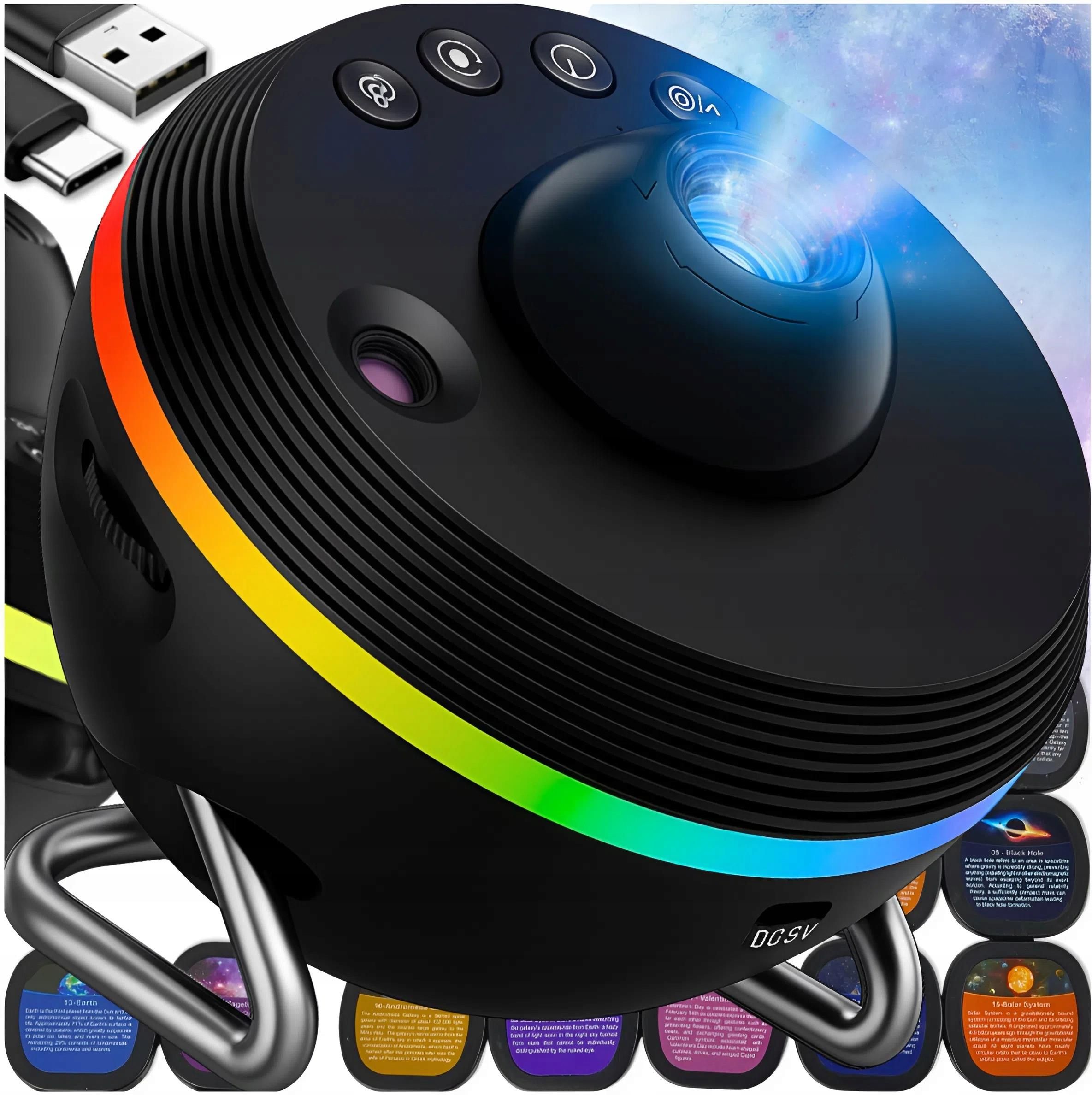 Memflow Projektor Gwiazd Planetarium Rzutnik Nieba Lampka Nocna Usb 13 ...