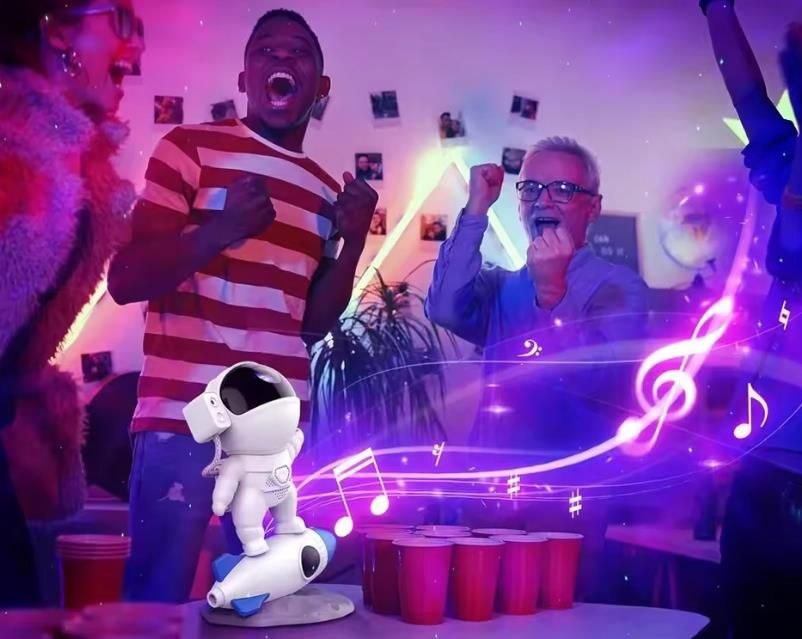 Efox Projektor Gwiazd Lampka Nocna Głośnik Bluetooth Astronauta ...