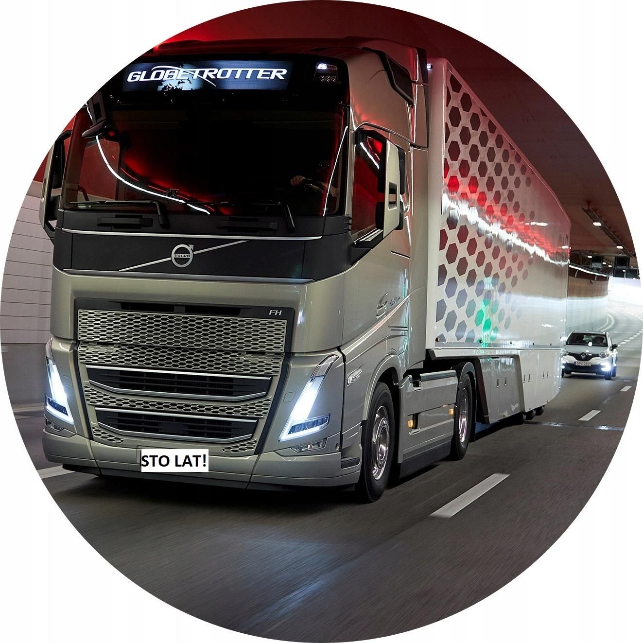 Opłatek Na Tort Urodziny Scania Volvo Tir Truck Ciężarówka Tekst 18 30 ...