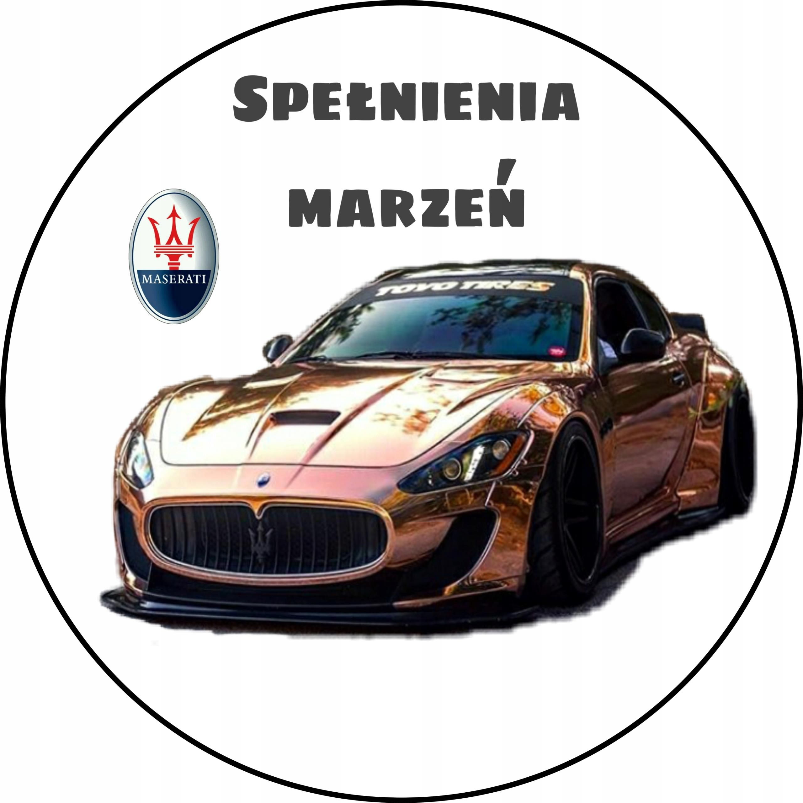 Opłatek Na Tort Urodziny Maserati Auto Samochód Fura Bryka Urodziny 18 ...