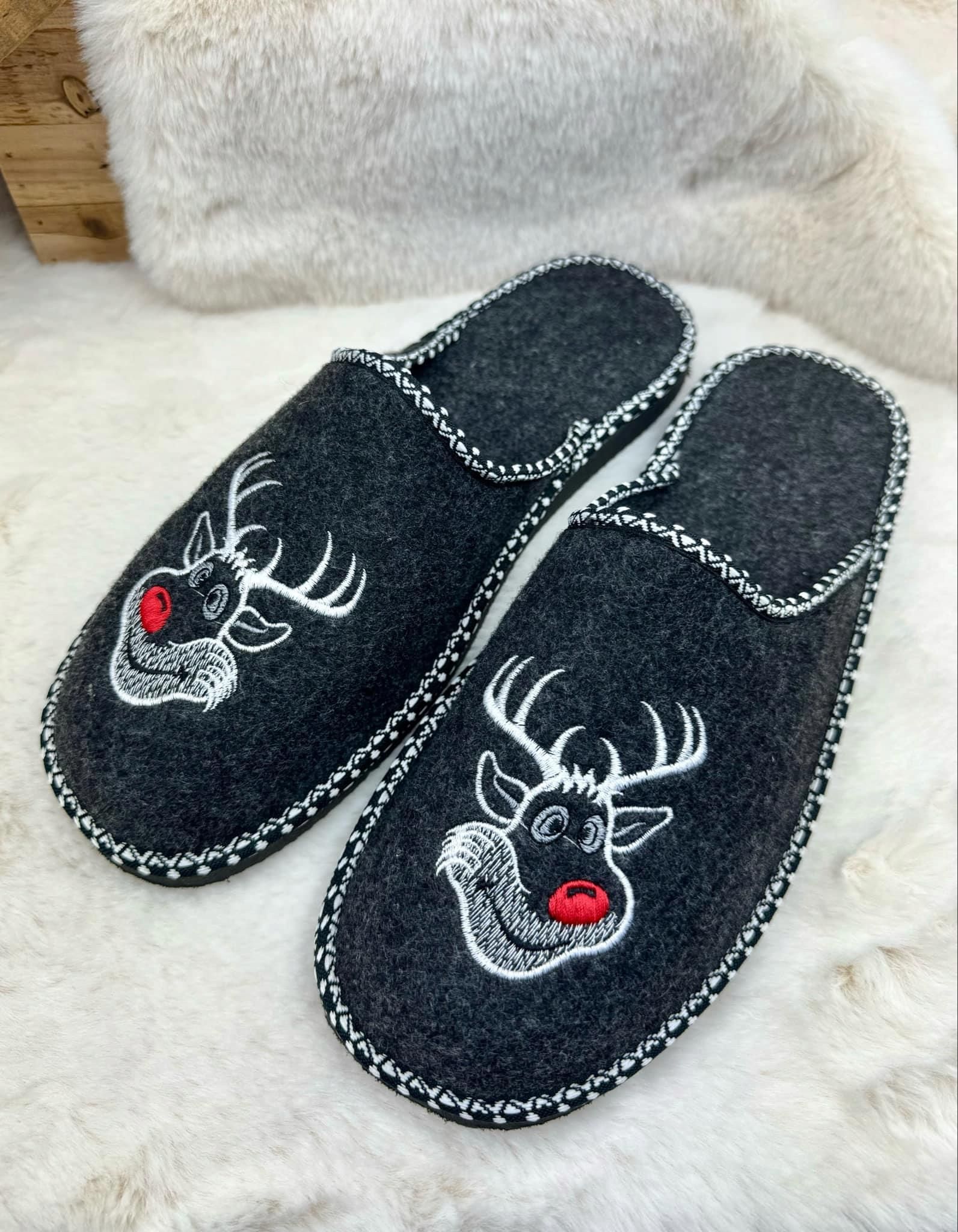 Kapcie Męskie Świąteczne Z Reniferem na Święta Dla Niego 40-46 R43 ...
