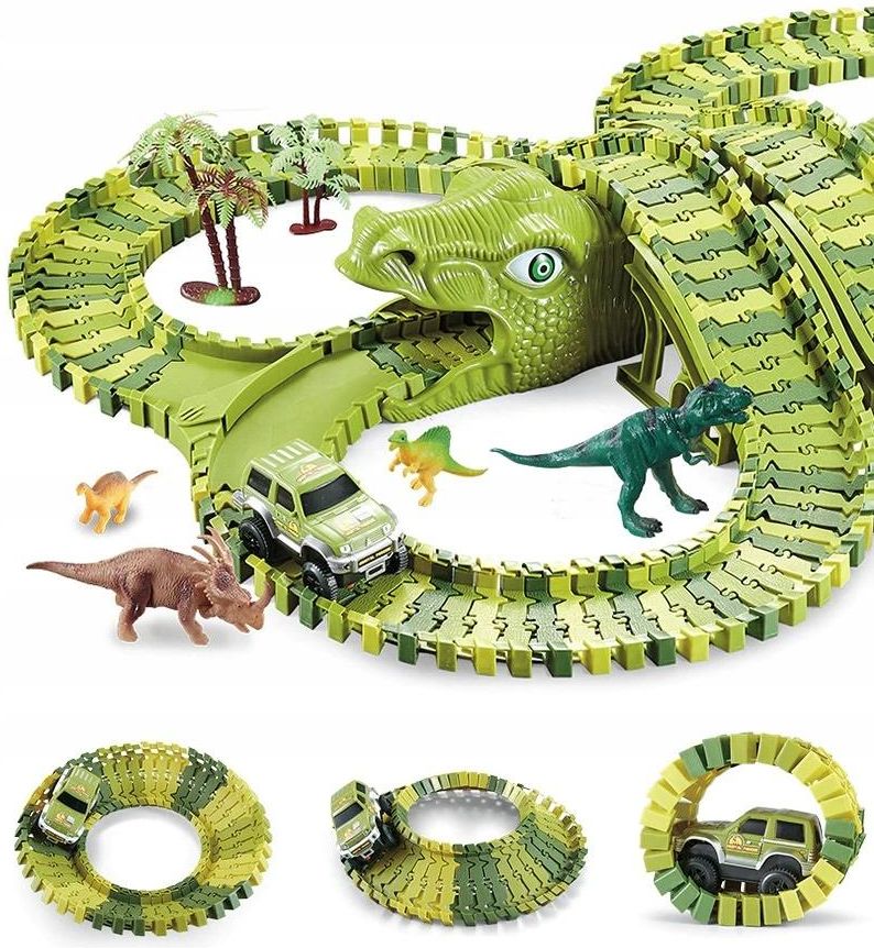 Tor Wyścigowy Xxxl Dinozaur Dino Park 240 Elementów - Ceny i opinie ...