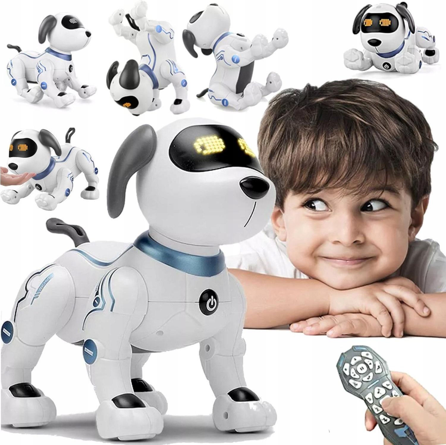 Kinderini Interaktywny Robo Pies Zdalnie Sterowany Głosem Pilot ...