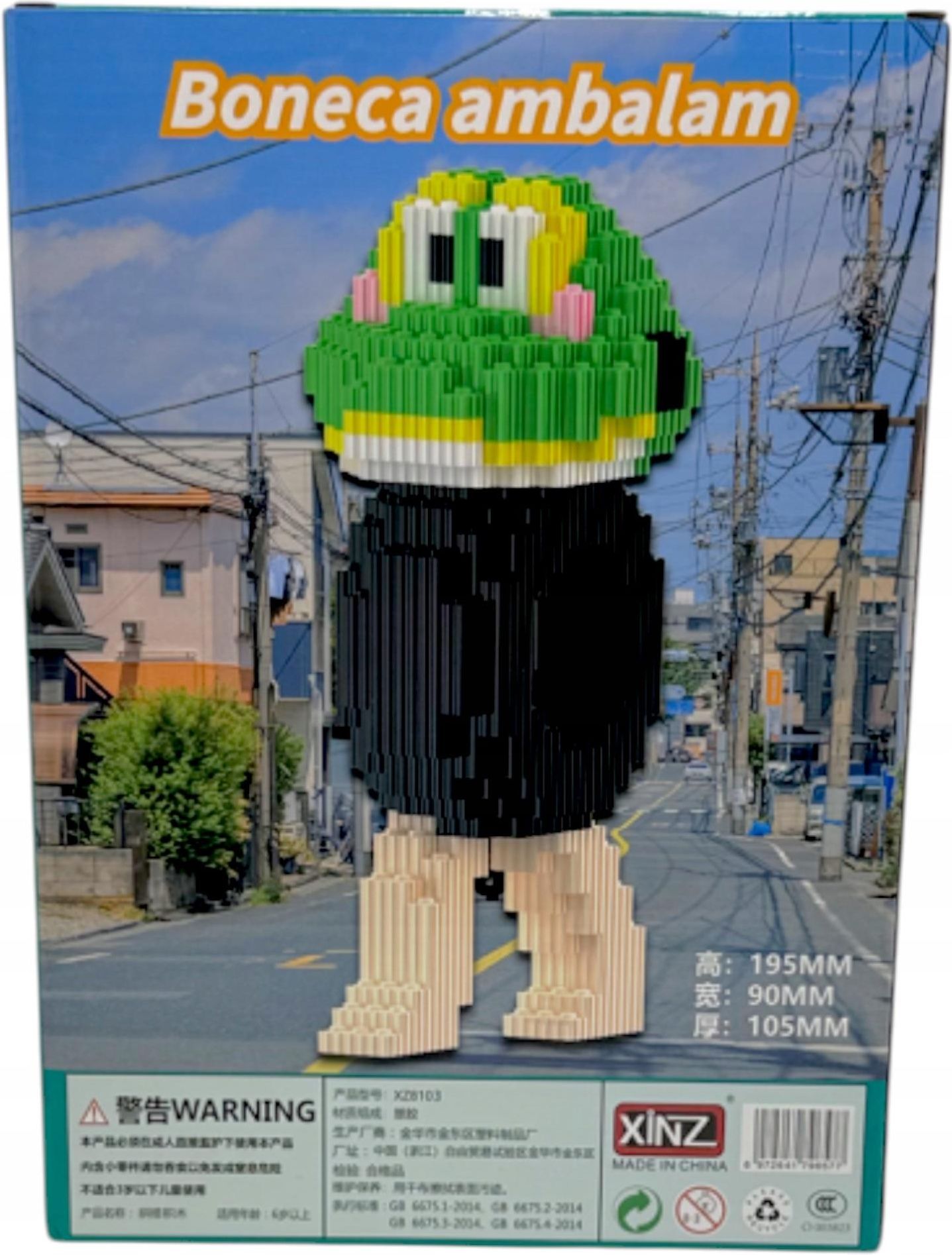 Xingbeiyi Klocki Nano Pixel Brainrot Tiktok 1301 El. Boneca Ambalam ...