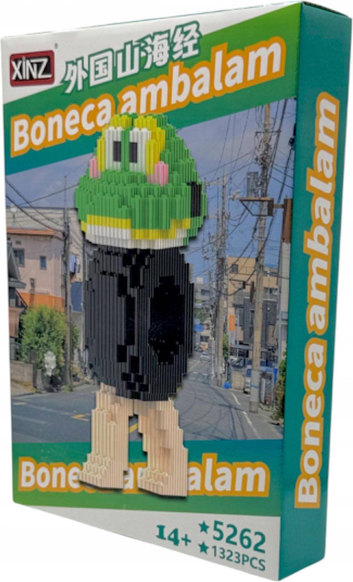 Xingbeiyi Klocki Nano Pixel Brainrot Tiktok 1301 El. Boneca Ambalam ...