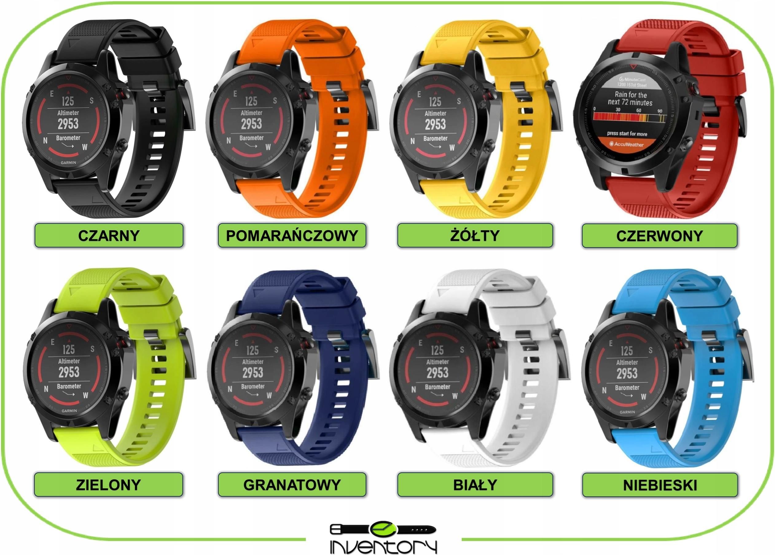 E-Inventory Pasek Quickfit Do Garmin Fenix 5 6 7 8 47mm Pro Solar ...