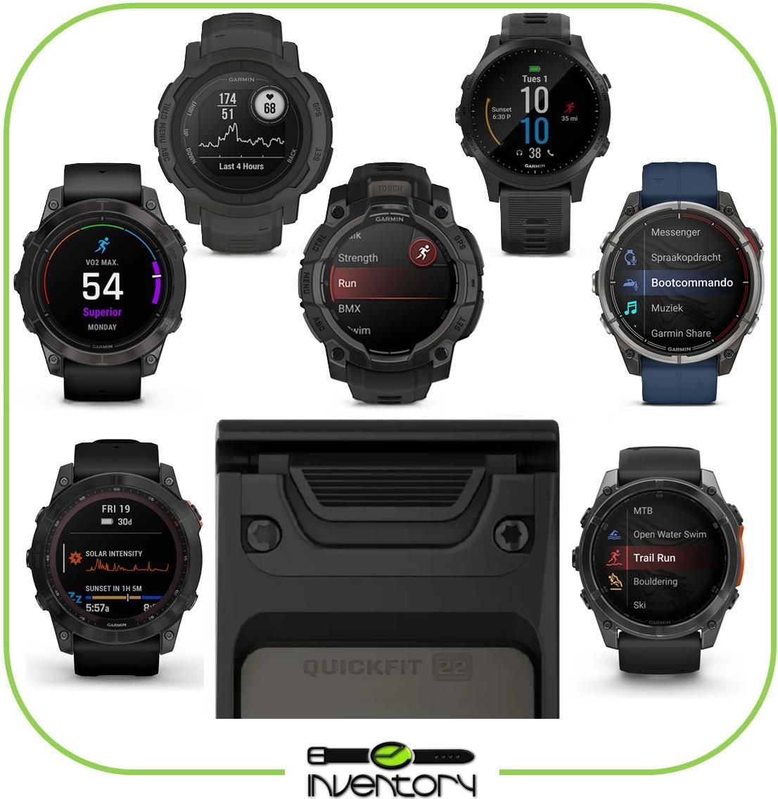 E-Inventory Pasek Quickfit Do Garmin Fenix 5 6 7 8 47mm Pro Solar ...
