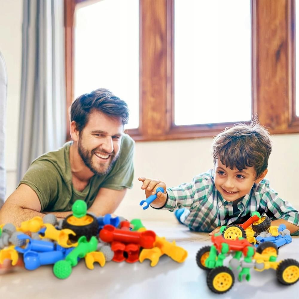 Bedee Zabawki Konstrukcyjne Klocki 125Szt. Do Budowy Różnych Modeli ...