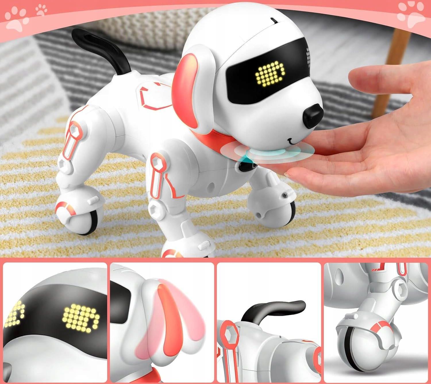 Bedee Interaktywny Robo Pies Zdalnie Sterowany Głosem Pilot Komendy ...
