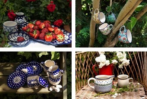 Bolesławiec Filiżanka Espresso 60ml Spodek Ceramika Artystyczna Gile ...