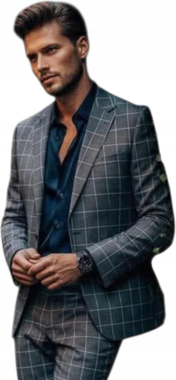Garnitur komplet Gust Man Slim Fit Wizytowa Sportowy r. 50/33 M - Ceny ...