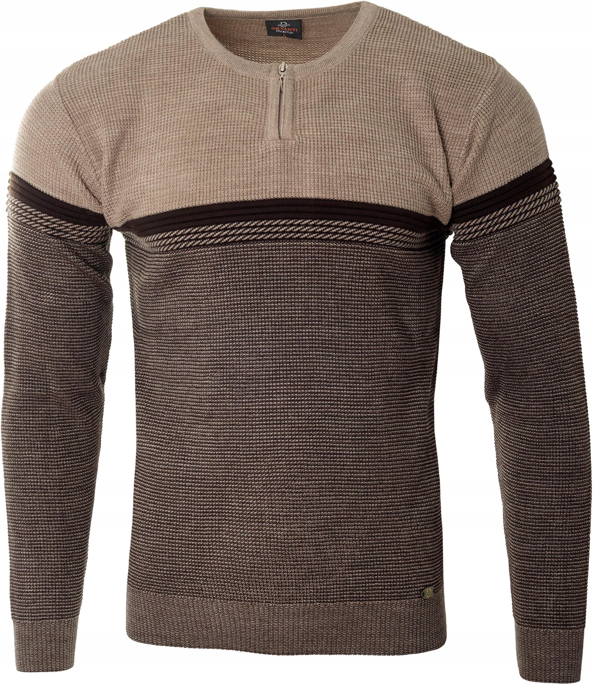 Sweter Męski Rozpinany Na Krótki Zamek Klasyczny Turecki Jesienny ...