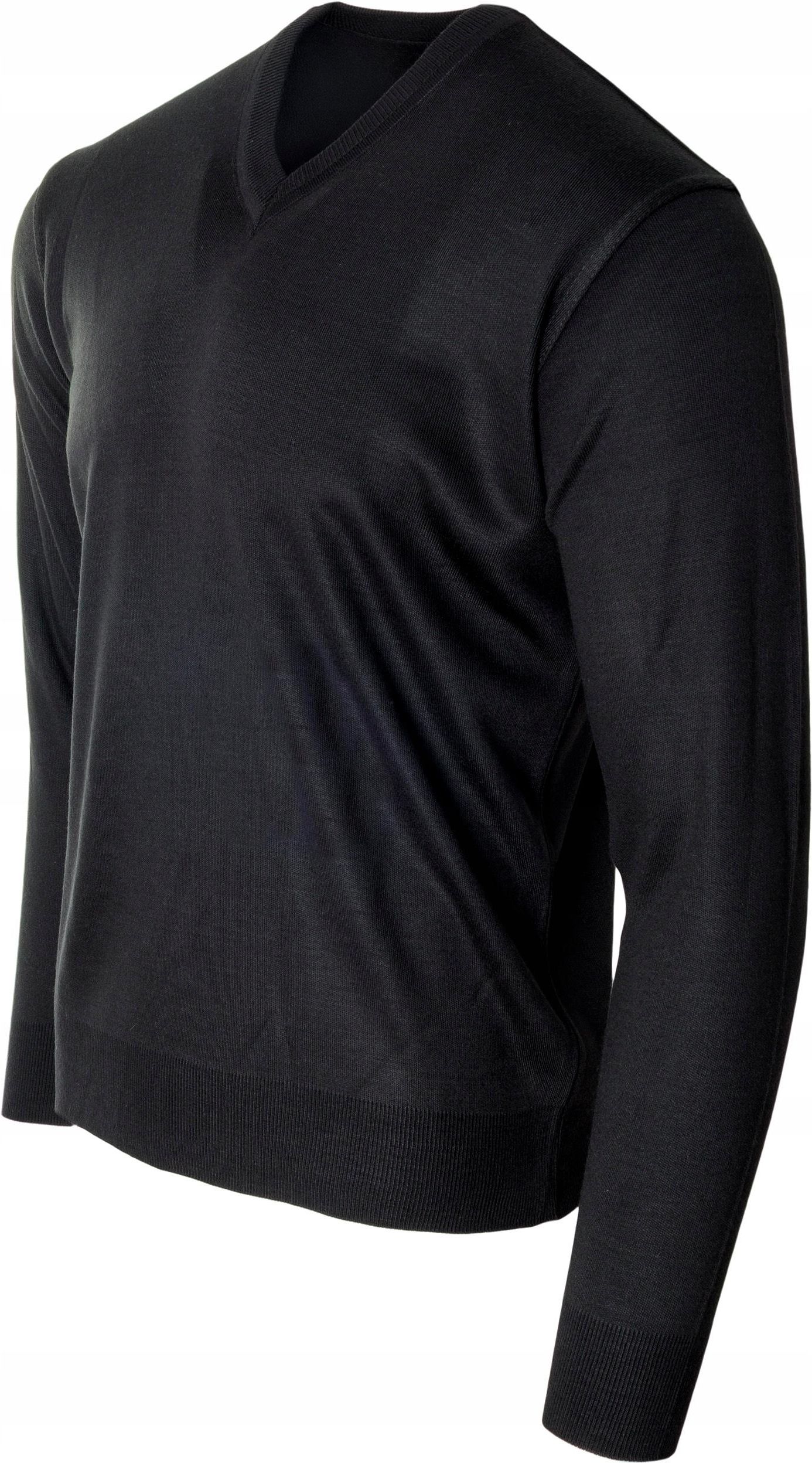 Sweter Męski Turecki Serek Jesienny Czarny V-neck R. XXL - Ceny i ...
