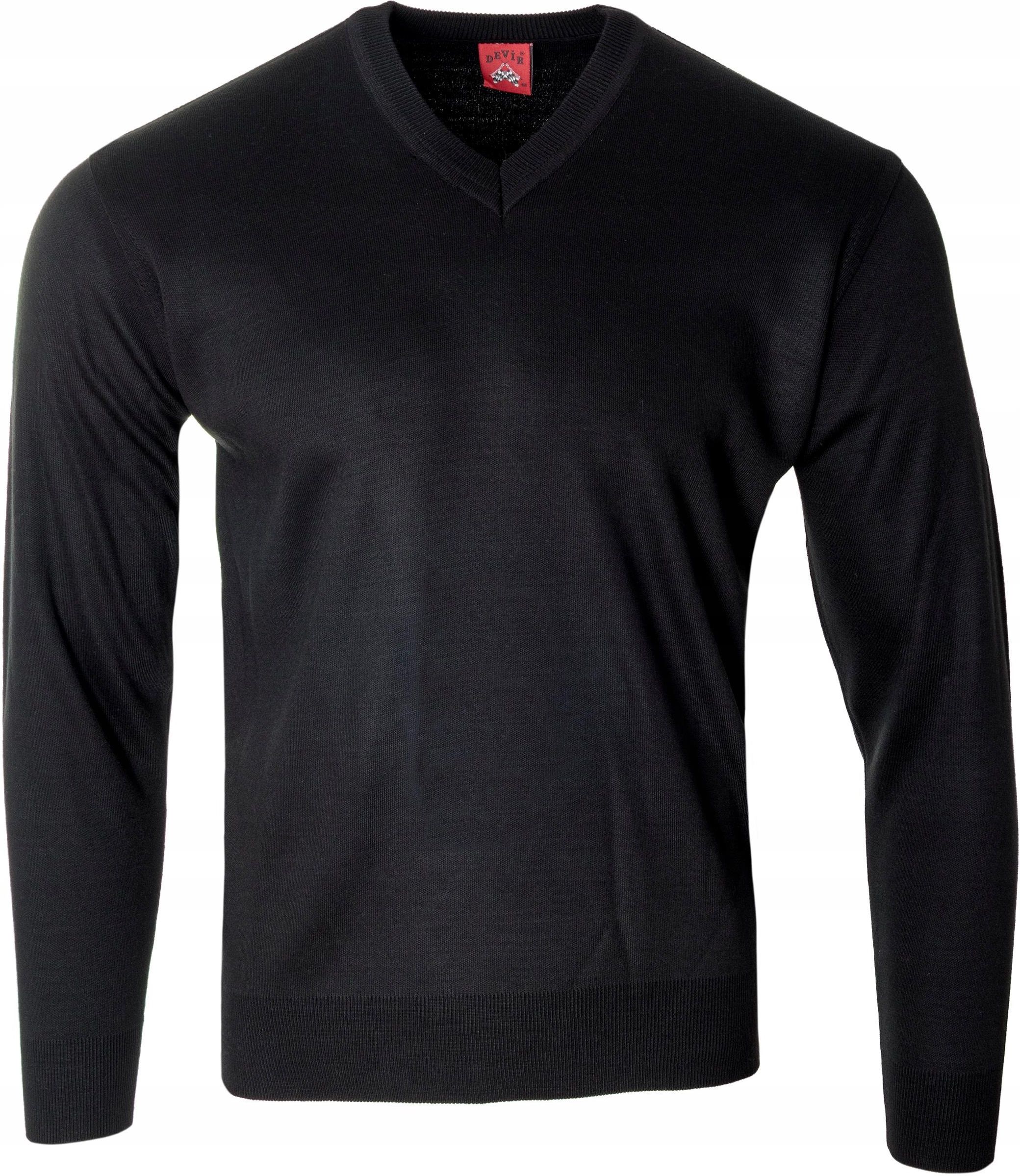 Sweter Męski Turecki Serek Jesienny Czarny V-neck R. XXL - Ceny i ...