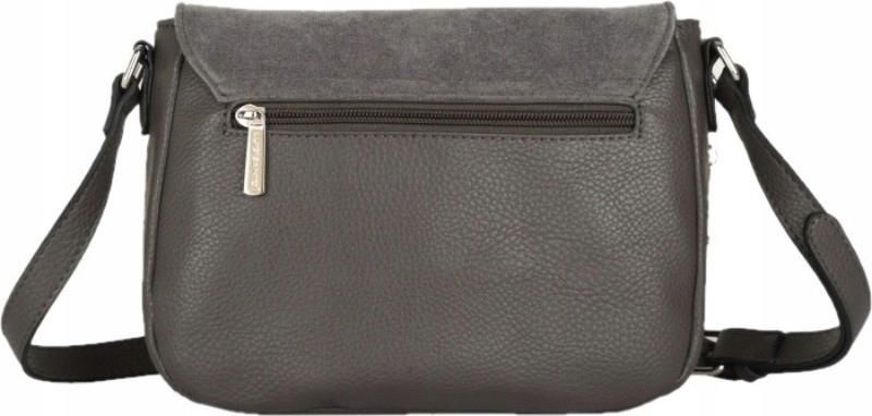 Mała Torebka Listonoszka Klapką Na Co Dzień szary - Ceny i opinie ...