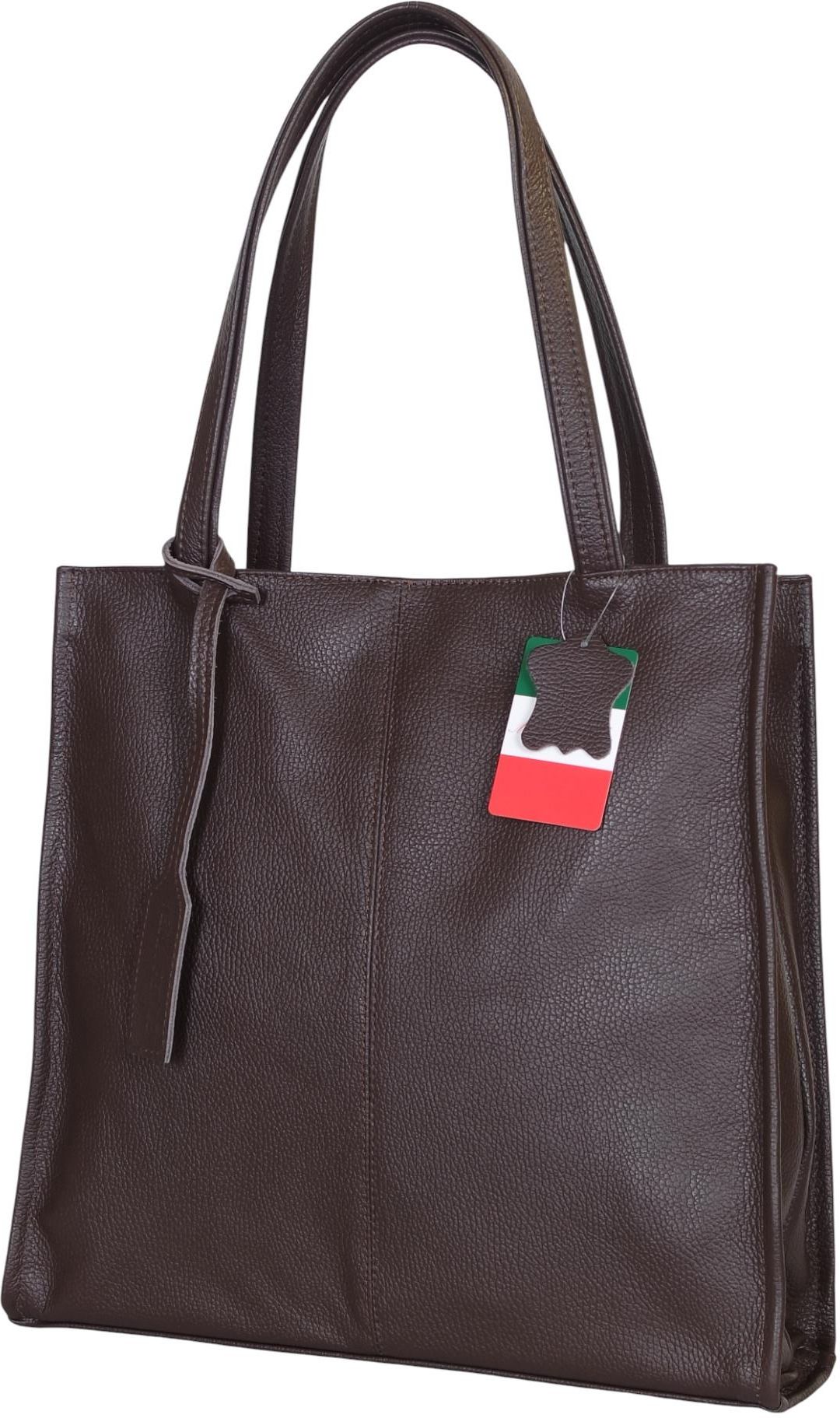 Vera Pelle Włoska Skórzana torebka damska duża A4 Piękna skóra ...