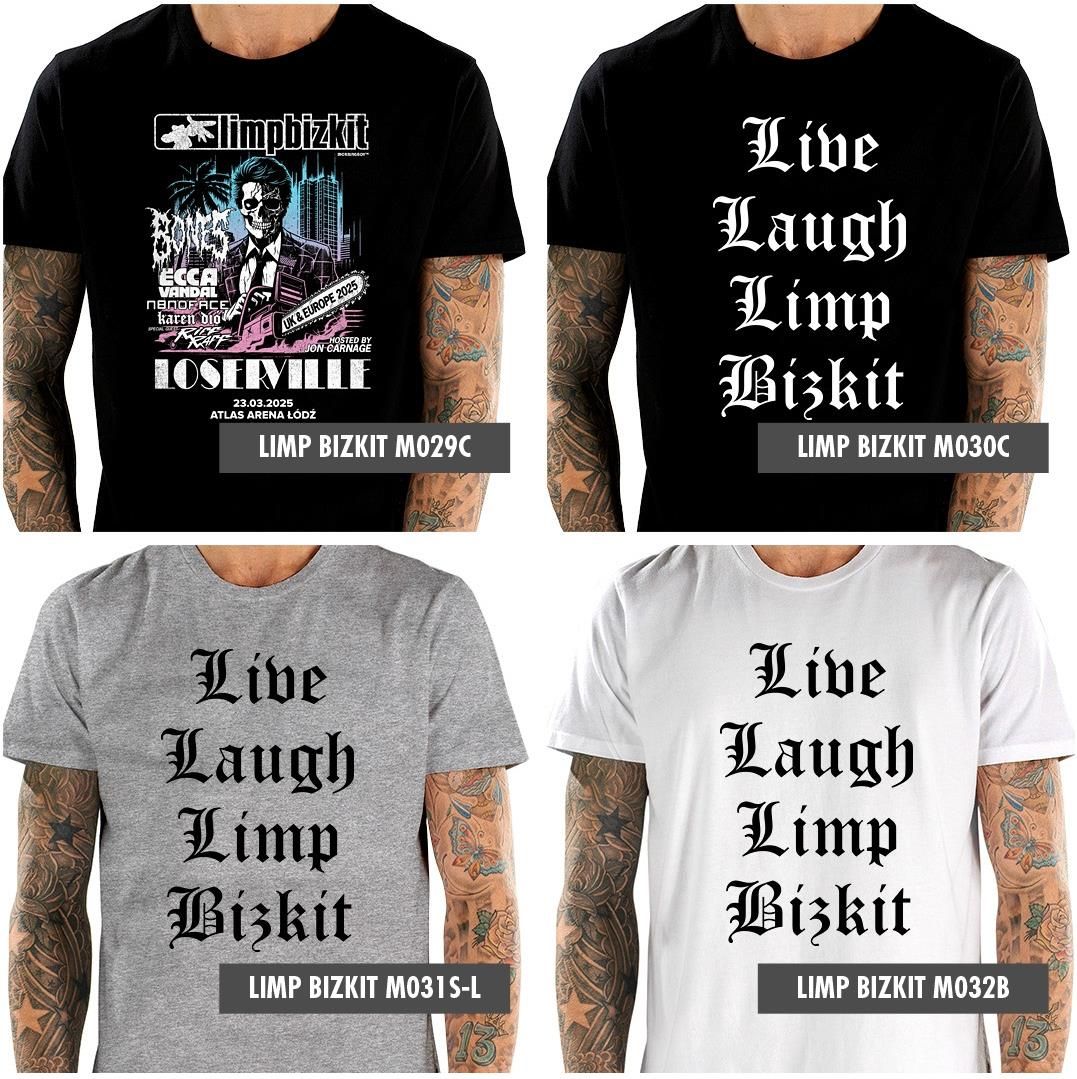 Limp Bizkit Loserville Tour 2025 Łódź T Shirt Koszulka Męska S - Ceny i ...