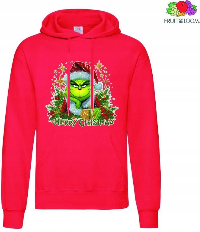 Bluza dziecieca z kapturem The Grinch Swiat nie bedzie Merry Christmas ...
