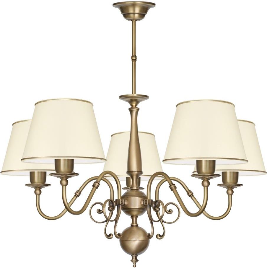 Mn Interiors Żyrandol W Klasycznym Stylu Z Pięcioma Abażurami I-S5U - Opinie i atrakcyjne ceny ...