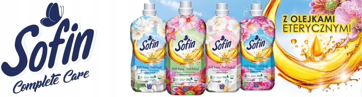 Sofin Płyn Do Płukania Tkanin Koncentrat Z Olejkami Mix 1,4L X 5szt ...