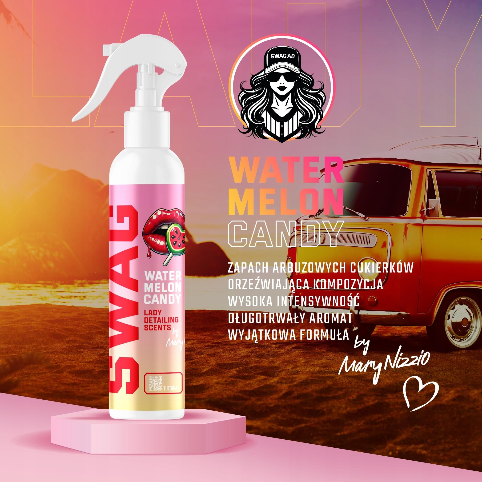 Swag Lady Line Watermelon Candy Scent 150ml Zapach Odświeżacz ...