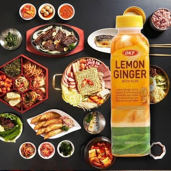 OKF Lemon Ginger koreański napój aloesowy cytryna-imbir 500ml - Ceny i ...