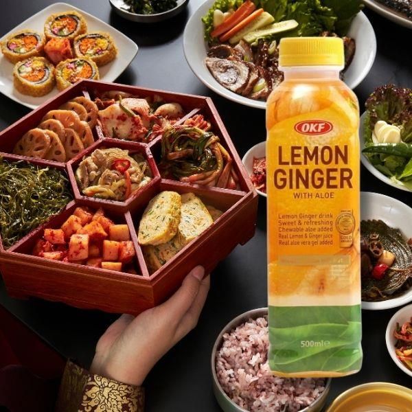 OKF Lemon Ginger koreański napój aloesowy cytryna-imbir 500ml - Ceny i ...