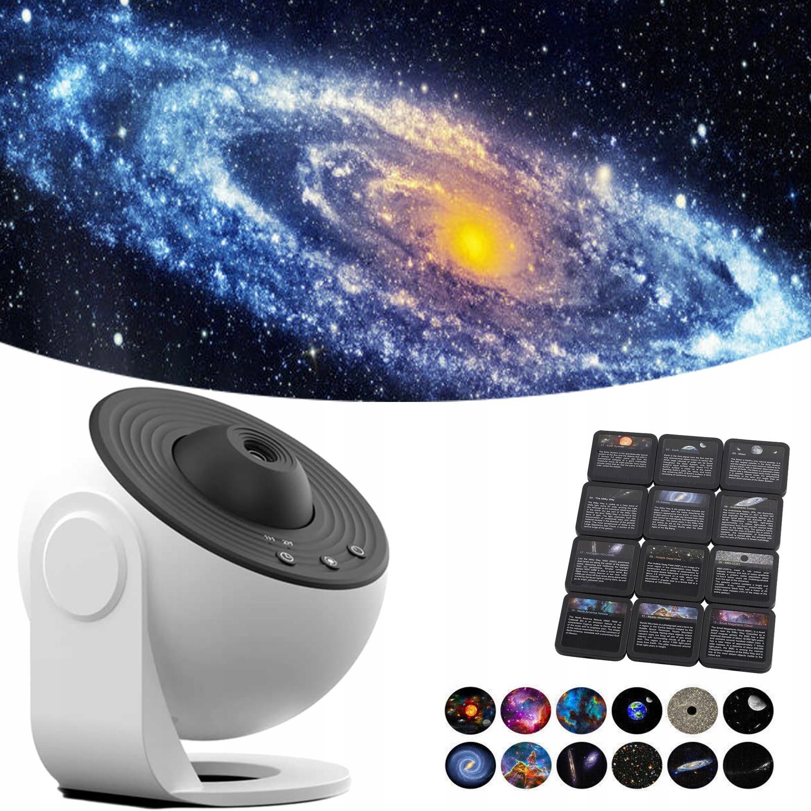 Rzutnik Planetarium 4K Projektor Gwiazd Meteoryty Lampka Nocna 13 ...