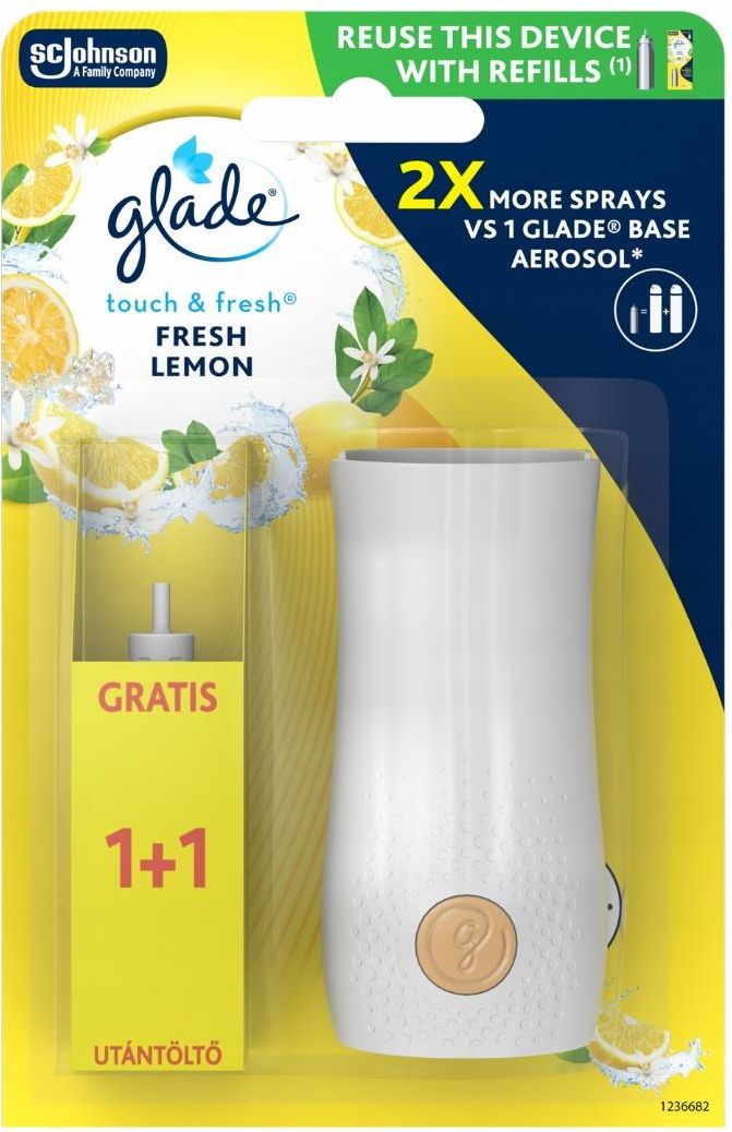 Glade Touch&Fresh Odświeżacz Powietrza Fresh Lemon Komplet 2X10Ml X3 ...
