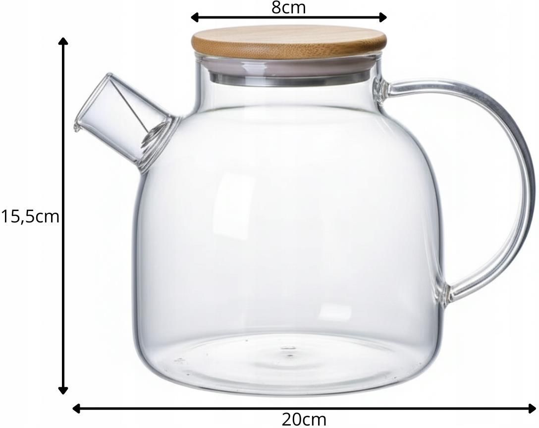 Tragar Szklany Dzbanek Do Herbaty I Naparów Ziołowych Z Sitkiem I ...