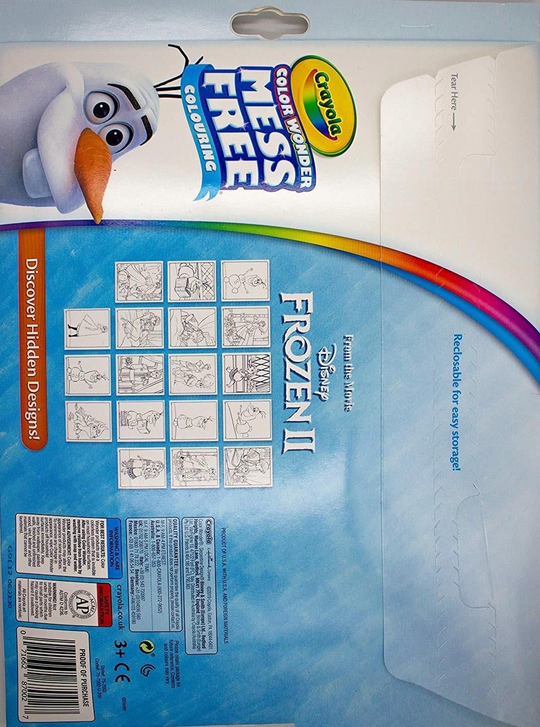 Color Wonder Frozen Crayola Kolorowanka Wodna Bez Brudzenia Kraina Lodu ...