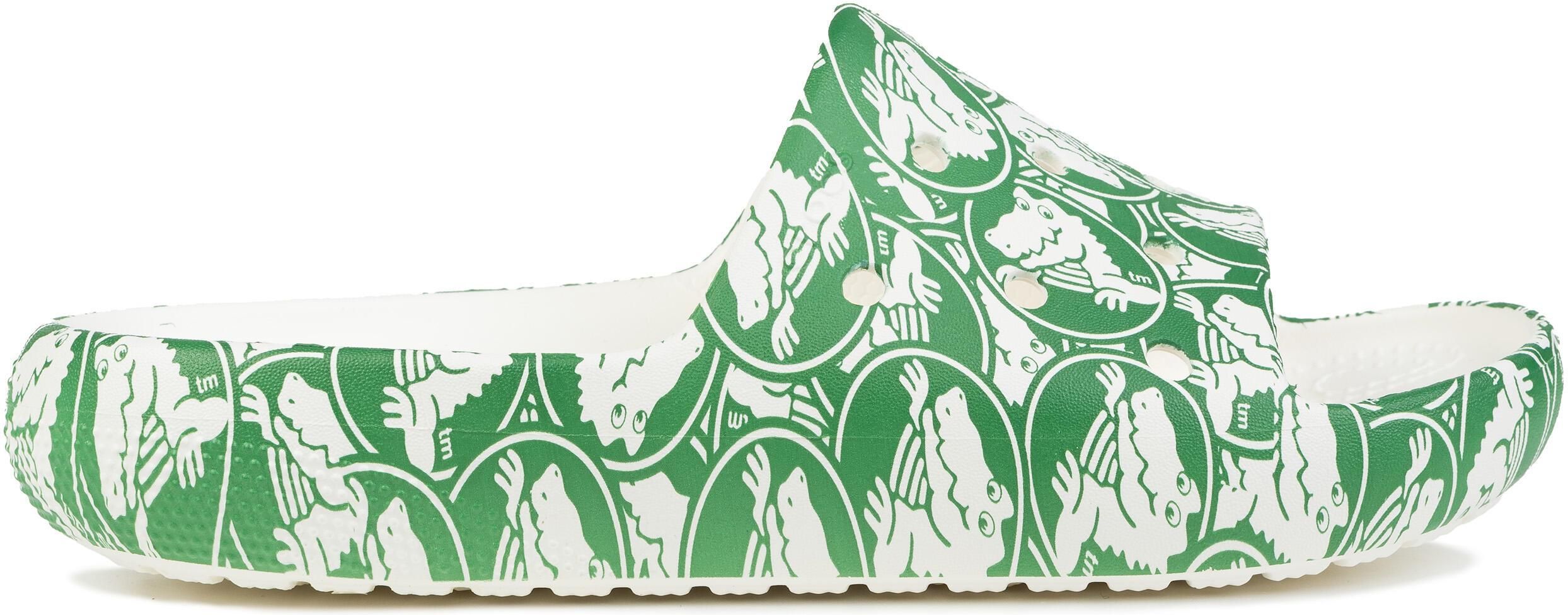 Klapki unisex na basen Crocs CLASSIC DUKE PRINT SLIDE - Ceny i opinie ...