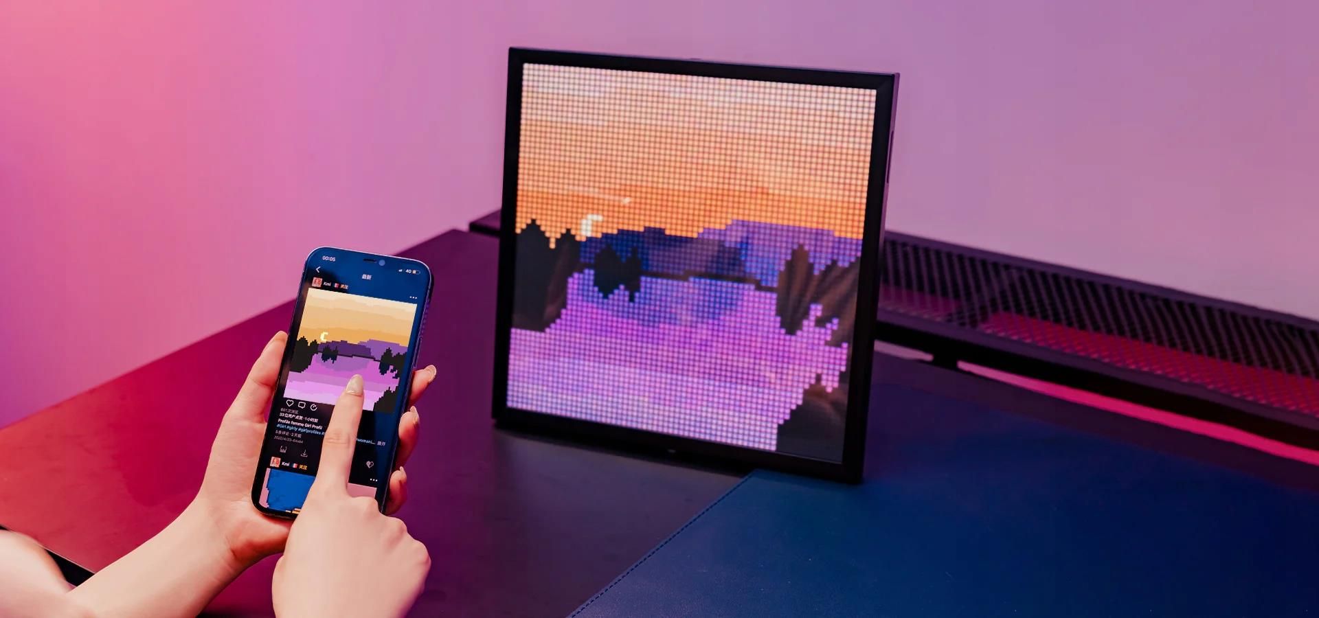 Lampa Akb-Poland Lampa Led Ekran Pixelowy Pixel Art Bluetooth 32 X Inteligentny - Opinie i ...