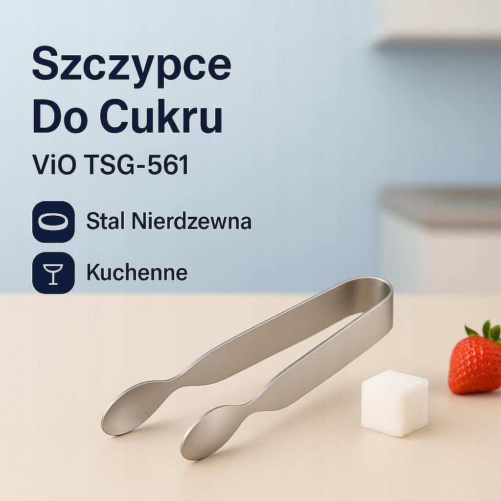 Szczypce Metalowe Kuchenne Do Lodu Сukru Vio Tsg-561 Stal Nierdzewna ...