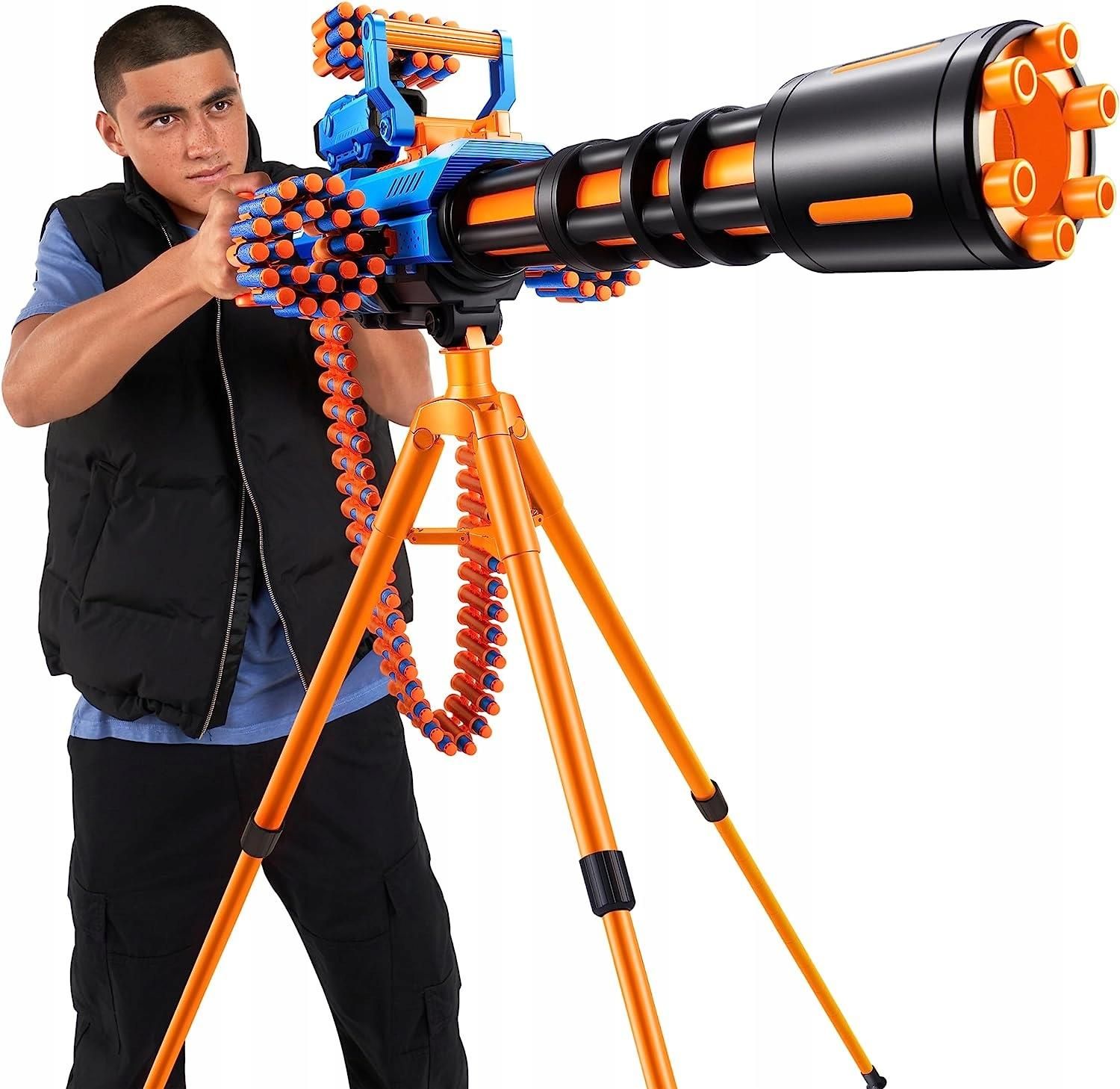 Nerf Minigun Automatyczny X-Shot Insanity Karabin Rage Fire 72 Strzałki ...