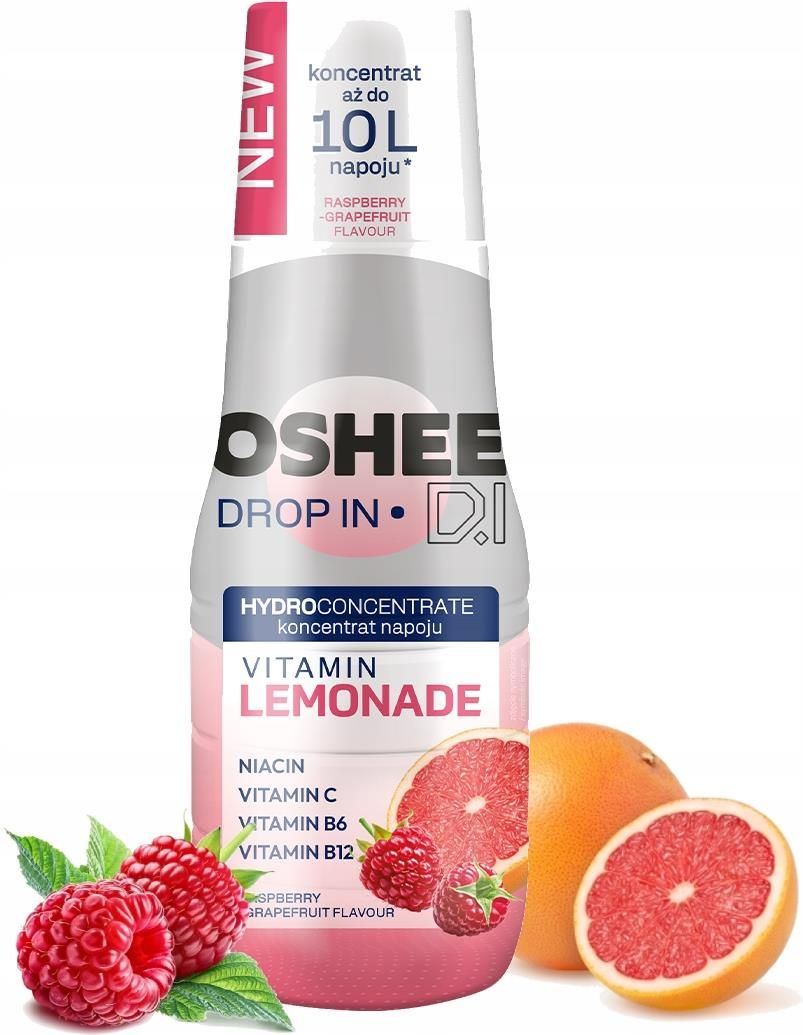 Oshee Drop In Vitamin Lemonade koncentrat malinowo-grejpfrutowy 500ml ...