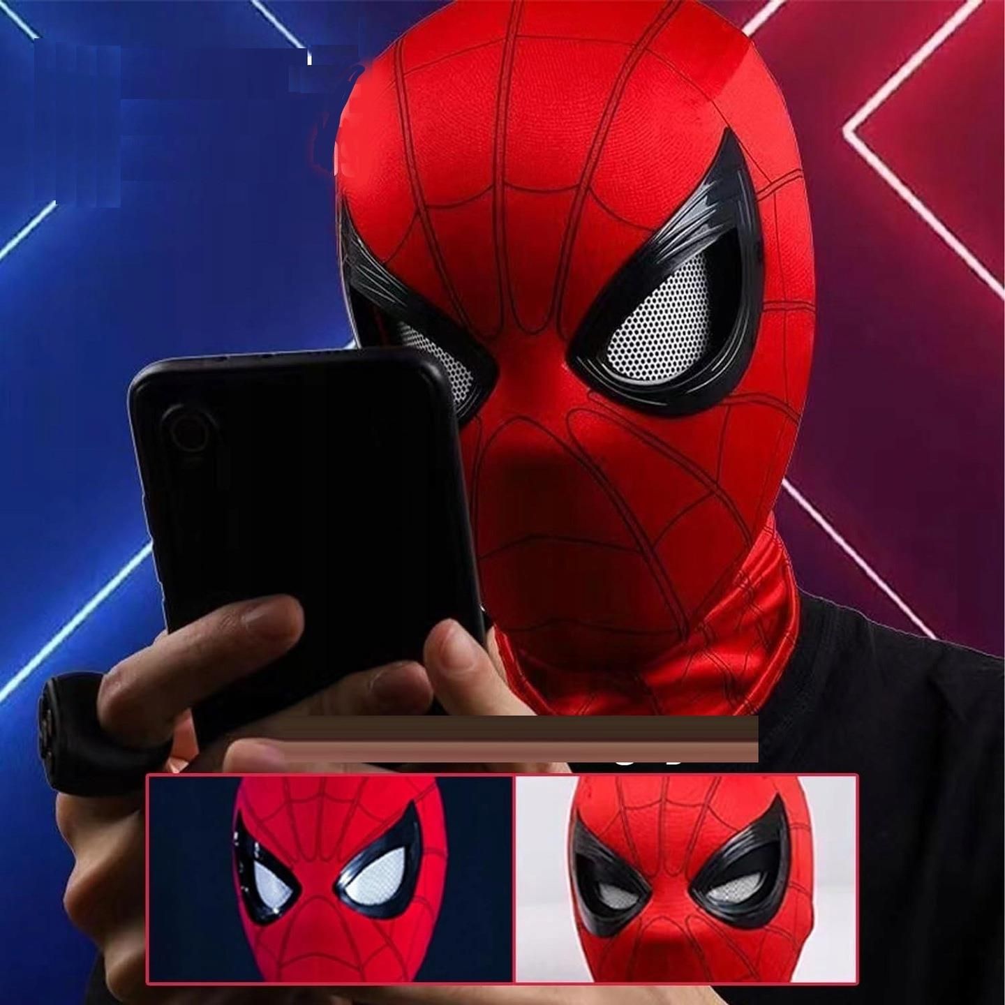 Maska Spiderman Strój Cosplay Ruchome Oczy 10-15 Lat balovelove - Ceny ...