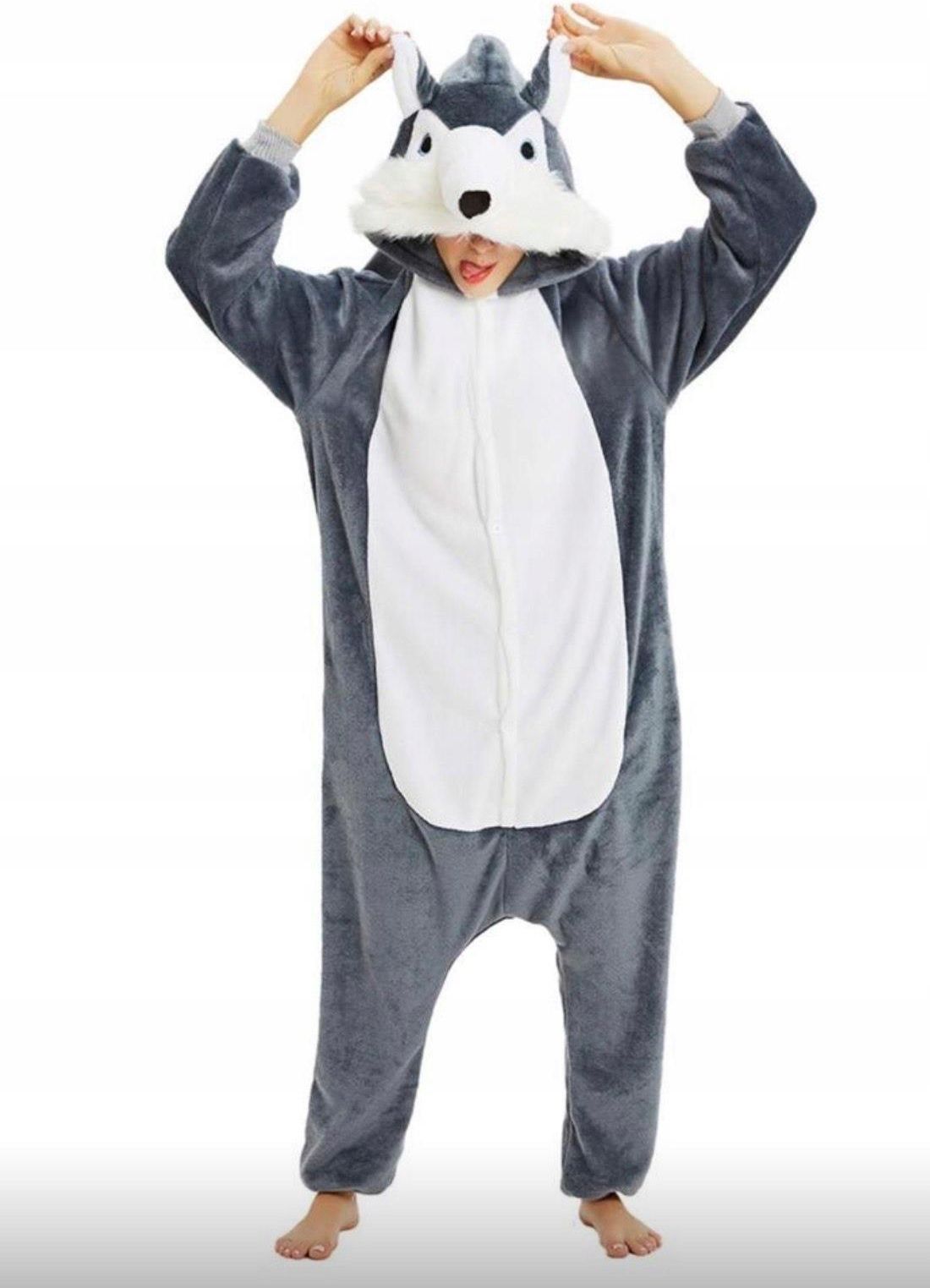 Pies Piesek Piżama Kombinezon Przebranie Strój Kigurumi Husky M - Ceny ...