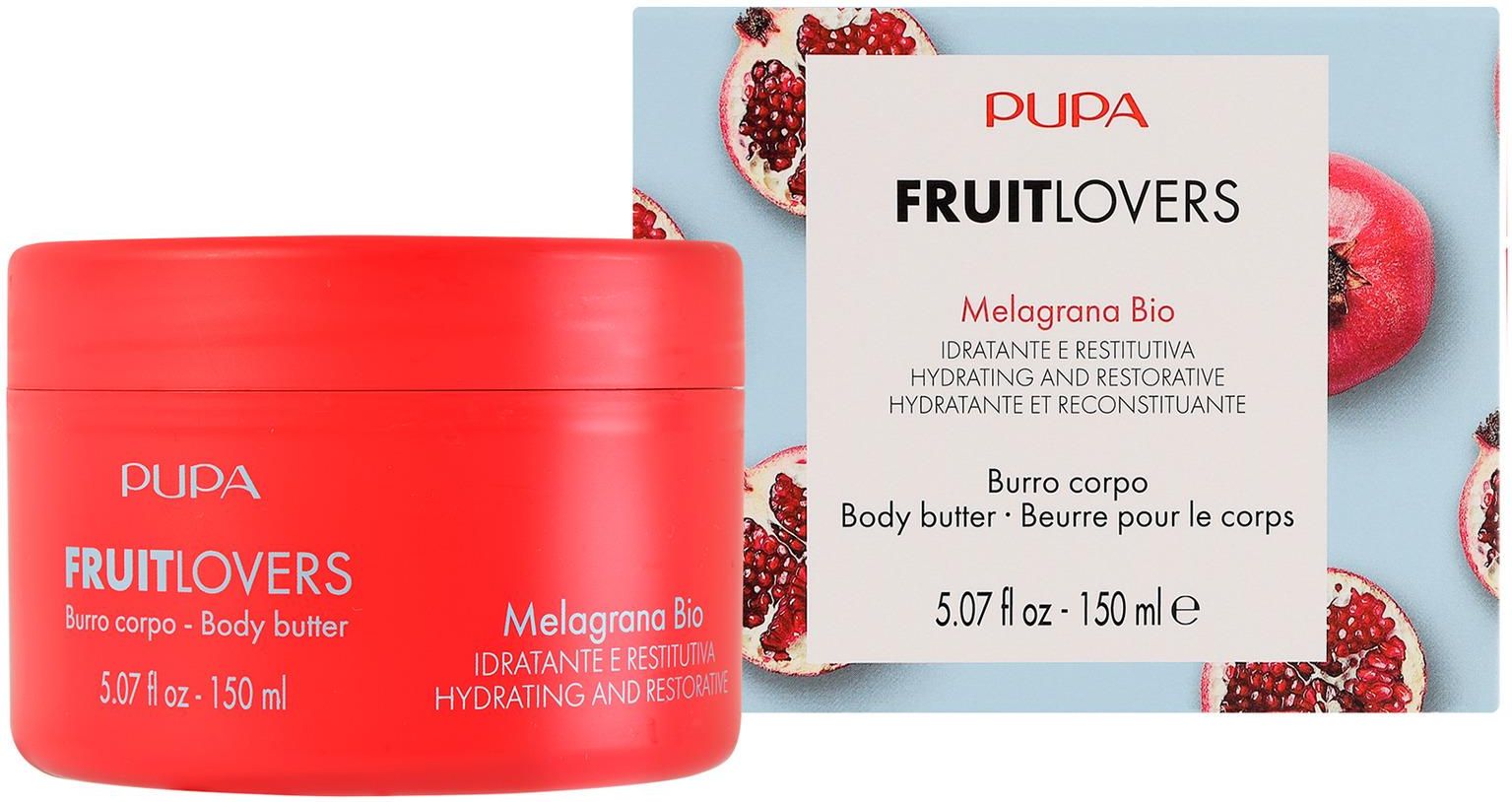Pupa Fruitlovers Melagrana Bio Body Butter Masło Do Ciała 150Ml ...
