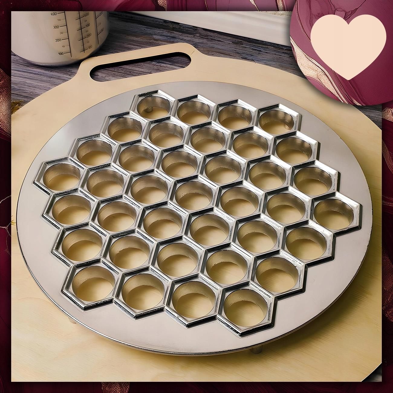 Forma Do Pierogów Uszek Ravioli Pierogi Uszka Pierożnica Stalowa 37szt ...