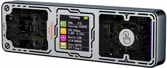 Fanxiang Obudowa Adapter Dysk Ssd M2 NVMe Sata 2W1 Usb 3.2 typ C 10Gbs ...