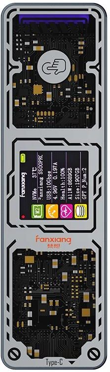 Fanxiang Obudowa Adapter Dysk Ssd M2 NVMe Sata 2W1 Usb 3.2 typ C 10Gbs ...