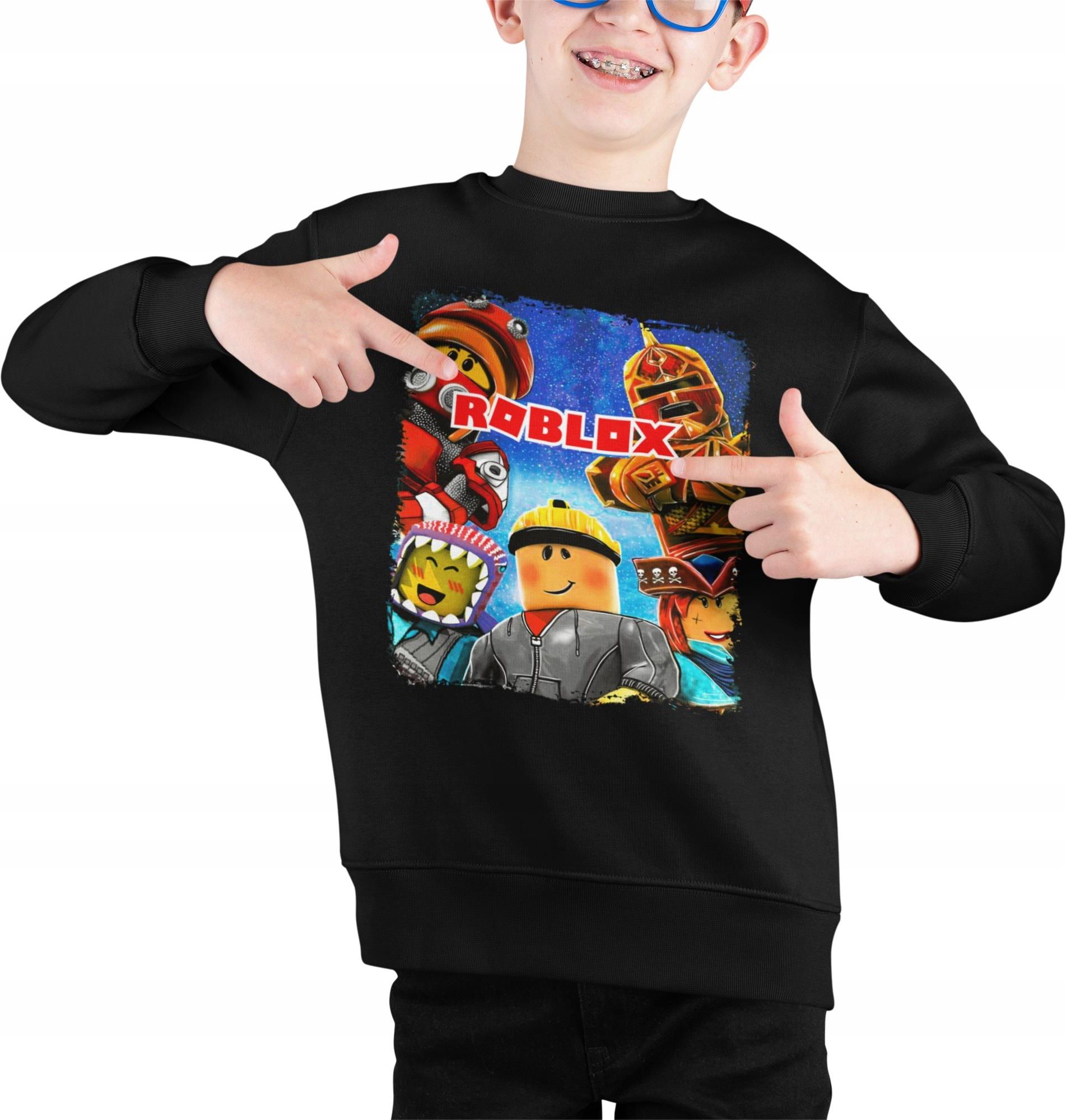 Bluza Roblox Dziecięca Bez Kaptura Czarna 140 CM 9-11 Lat WZ2 - Ceny i ...