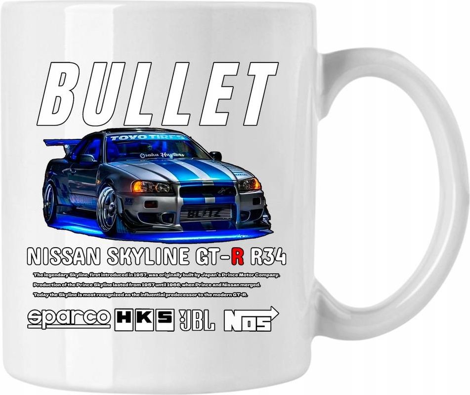 Zestaw Kubek Koszulka Nissan SkyLine Gt-r R34 Bullet Gotowy 152 - Ceny ...
