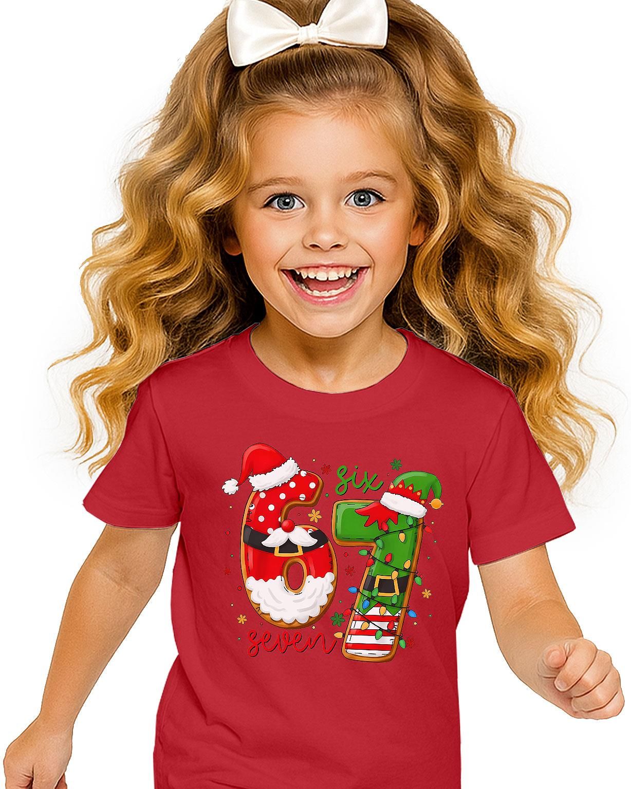 Koszulka Świąteczna Dziecięca Six Seven 67 Tiktok Na Święta 110-116 ...