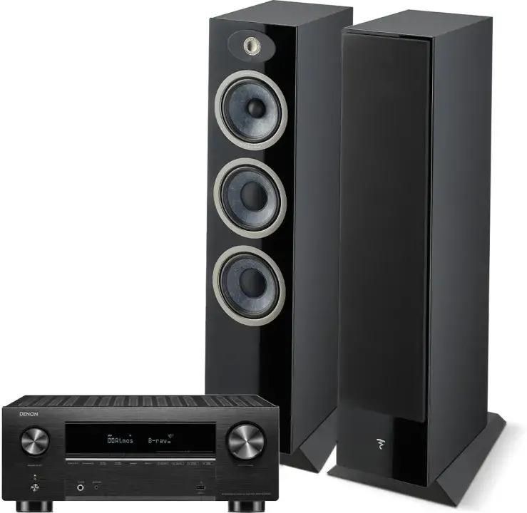 Denon Zestaw stereo: AVC-X3800H + Focal THEVA N°3, Kolor: Dark Wood ...