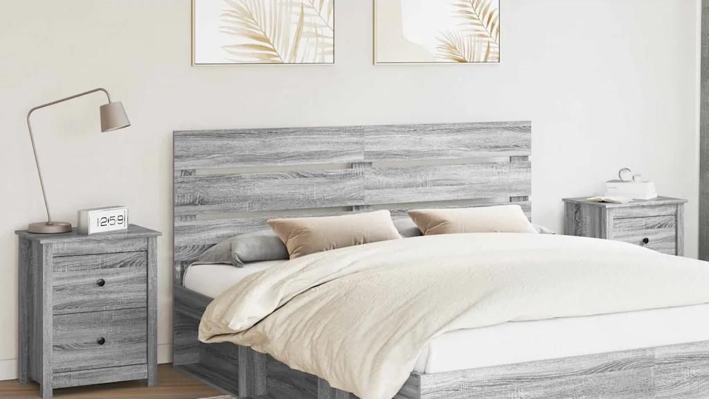 VidaXL Zagłówek Szary Sonoma 160 cm Materiał drewnopochodny (887526 ...