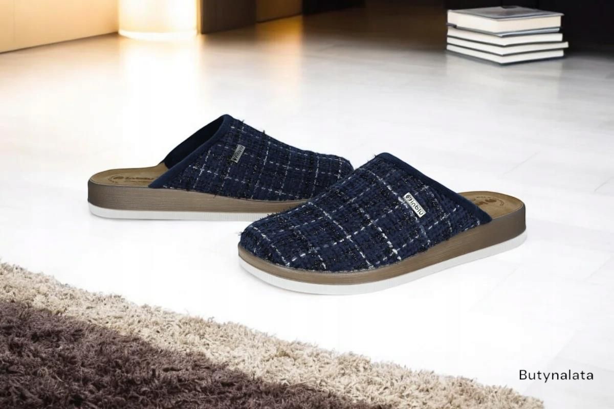 Kapcie domowe Inblu Ca Ct 033 pantofle domowe lekkie skórzana wkładka ...